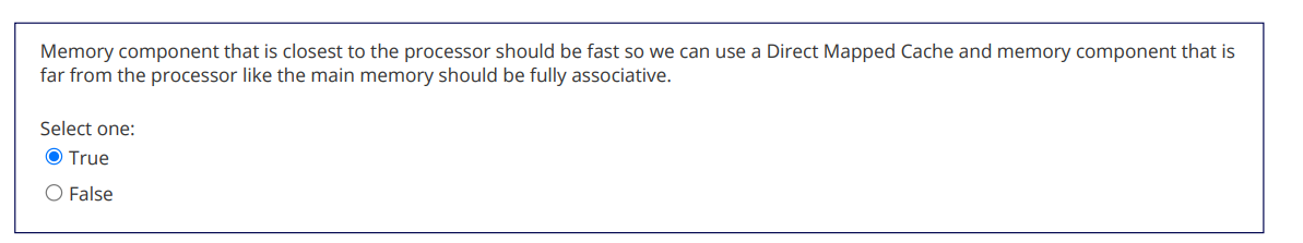 Solved Memory component that is closest to the processor | Chegg.com