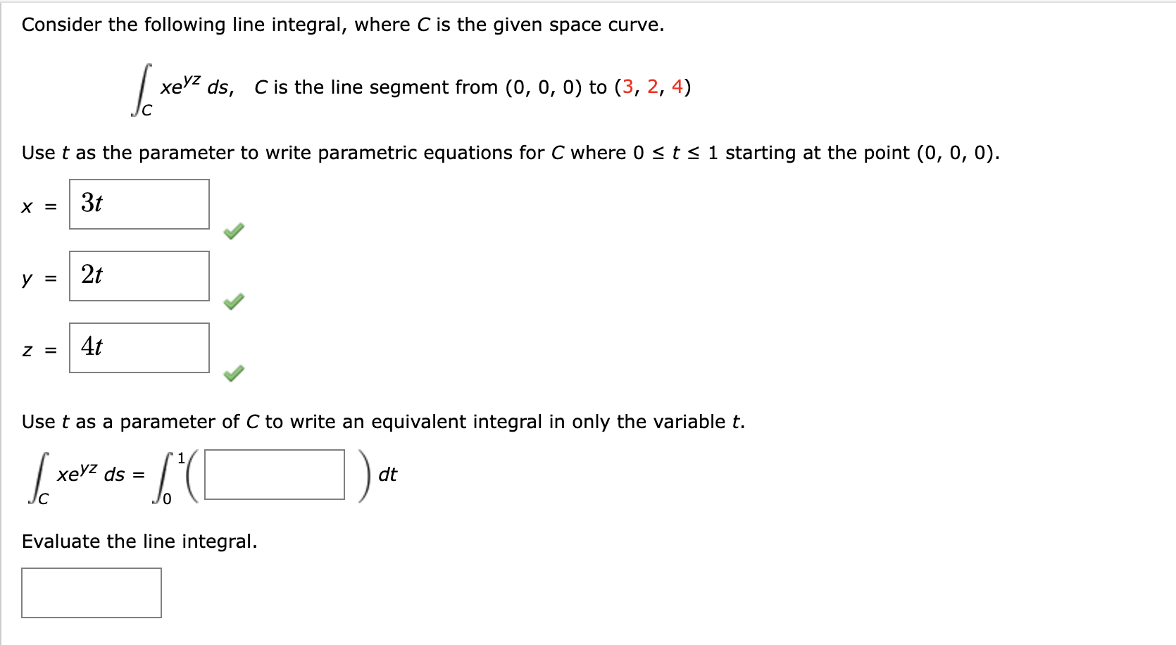 Solved Consider the following line integral, where C is the | Chegg.com