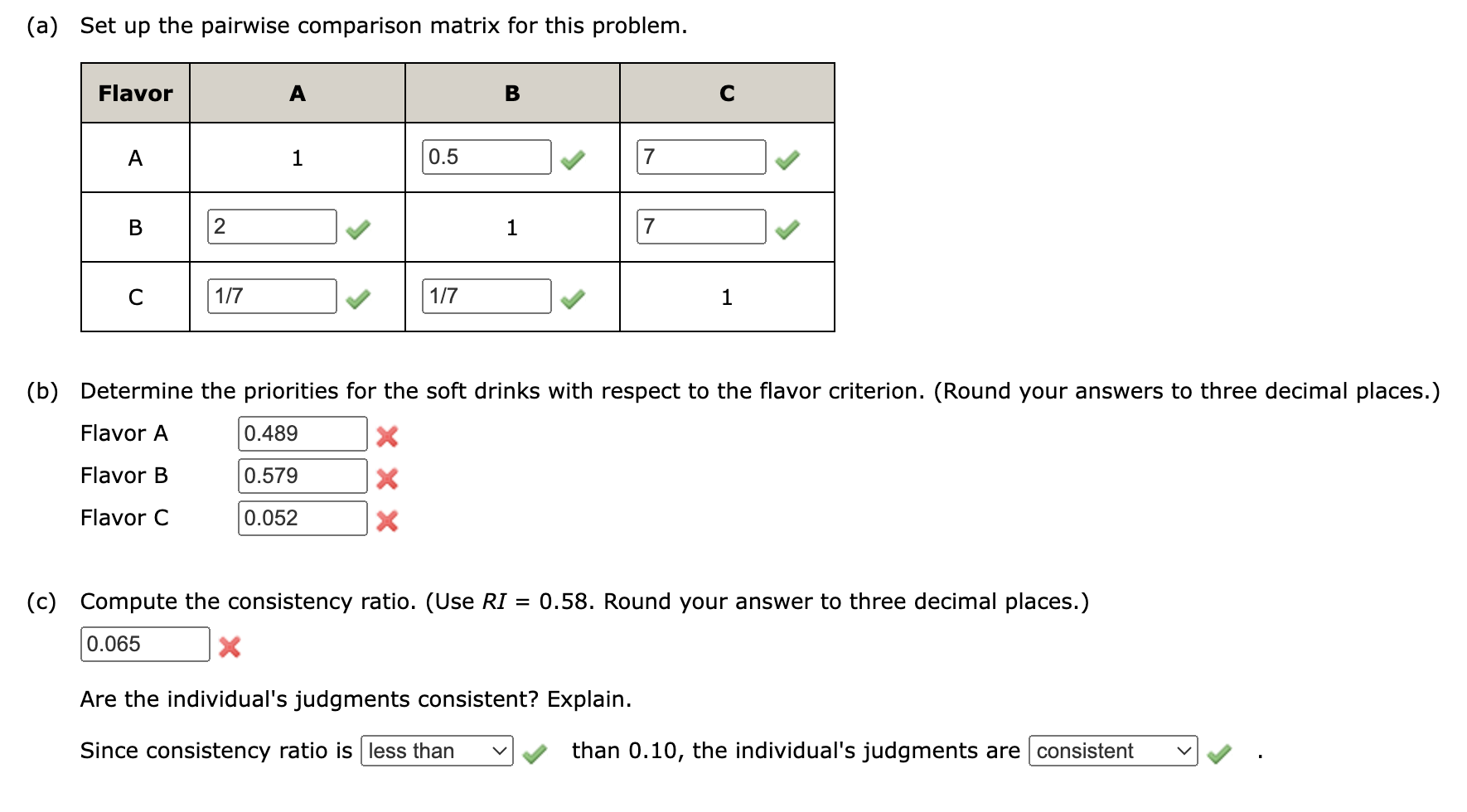 Solved Suppose an individual was asked to compare three soft | Chegg.com