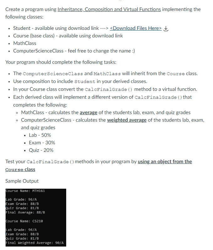 Solved C++ please! I'm very confused on how to do the fourth | Chegg.com