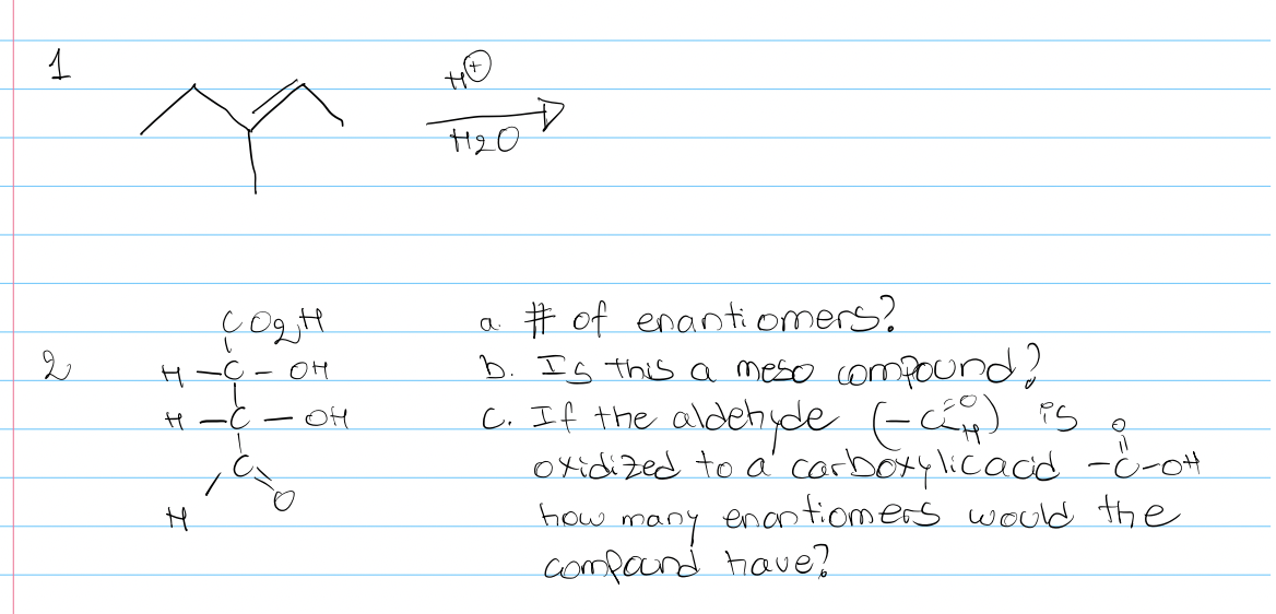 Solved a. \# of enantiomers? b. Is this a meso compound? c. | Chegg.com