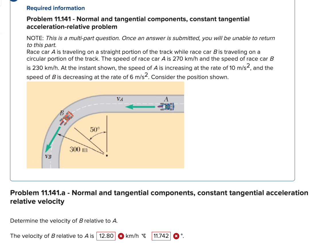 Solved Required information Problem 11.141 - Normal and | Chegg.com
