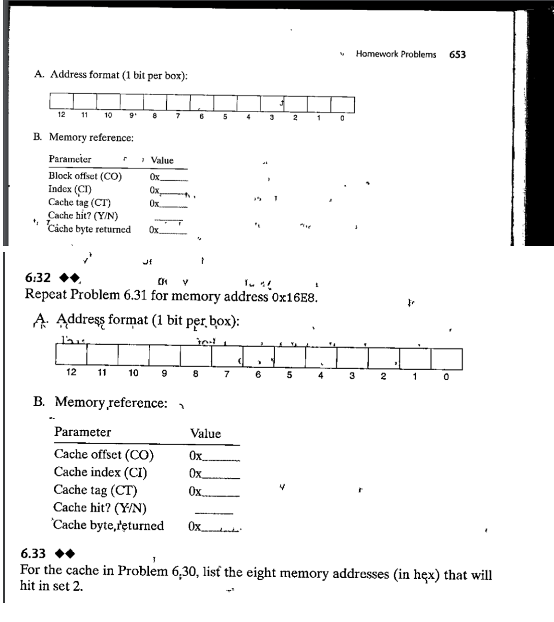 Solved Suppose We Have A System With The Following 