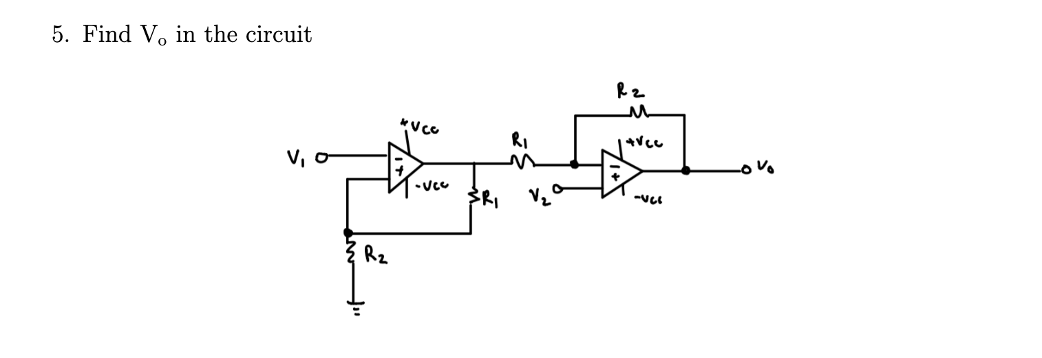 Solved 5. Find Vo in the circuit | Chegg.com