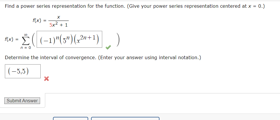 Solved Find A Power Series Representation For The Function