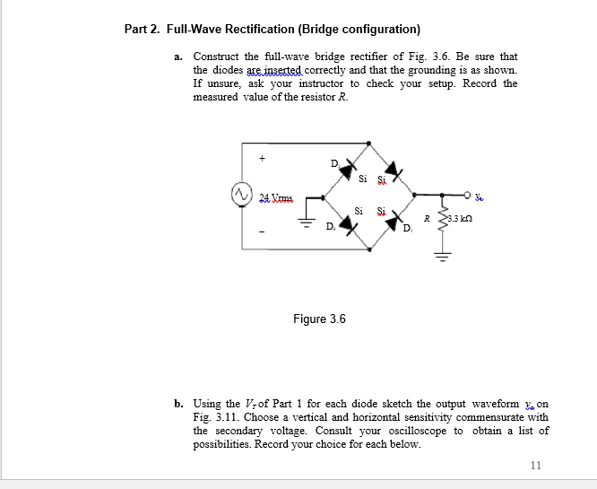 Solved Styles PROCEDURE Part 1. Half-Wave Rectification a. | Chegg.com
