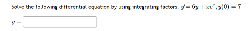 Solved Solve the following differential equation by using | Chegg.com