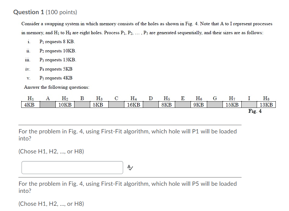 Solved Question 1 (100 points) Consider a swapping system in | Chegg.com