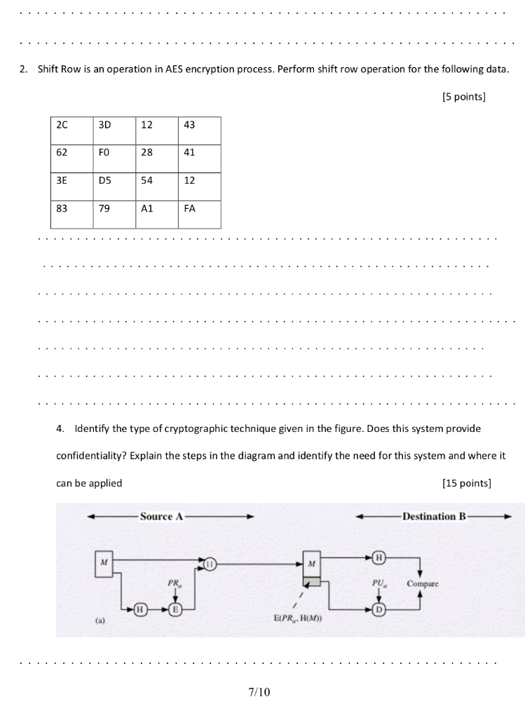 Solved 1. Elliptic curve is an example for public key | Chegg.com