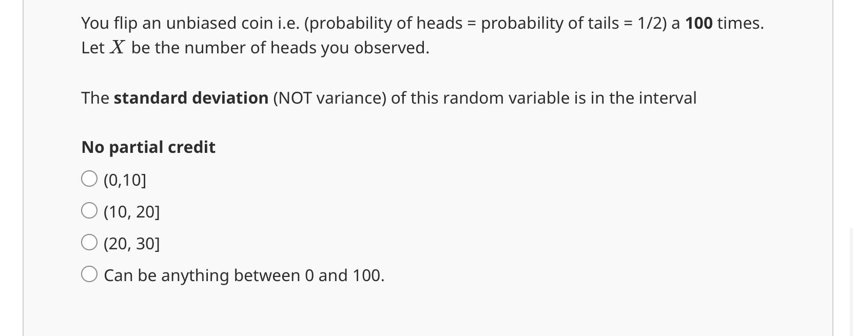 Solved You flip an unbiased coin i.e. (probability of heads | Chegg.com