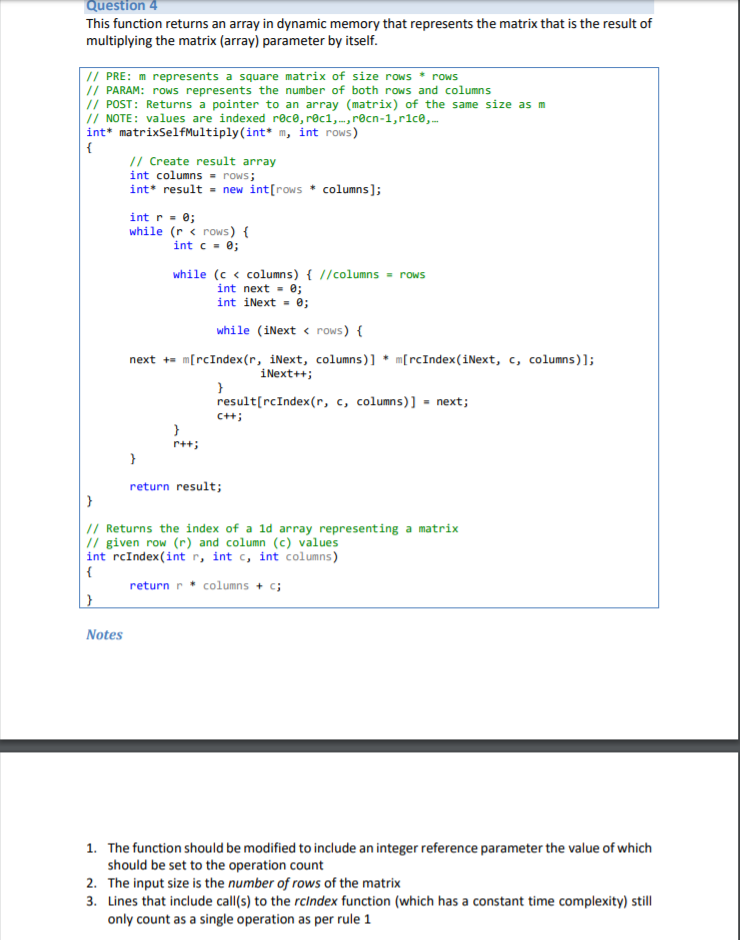 C++ function 1. Modify the function to count the | Chegg.com