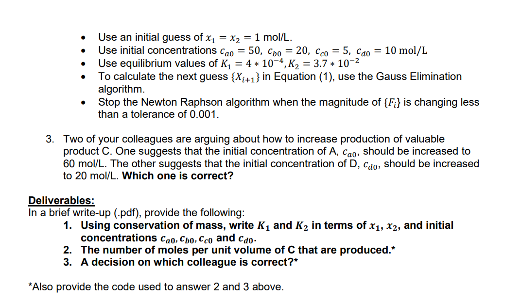 Solved Implement the approach outlined above into Matlab or | Chegg.com