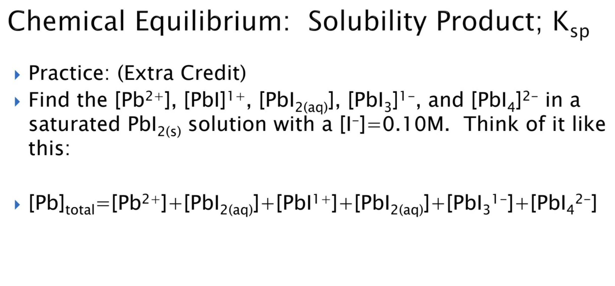 Solved Chemical Equilibrium: Solubility Product; Ksp - | Chegg.com