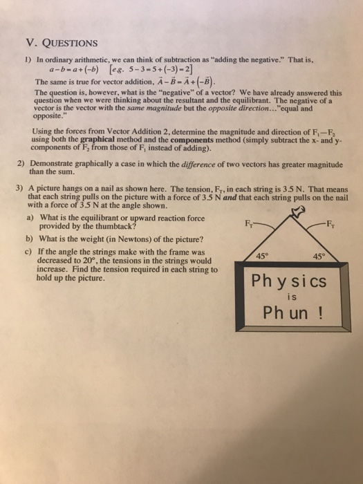 V. QUESTIONS 1) In ordinary arithmetic, we can think | Chegg.com