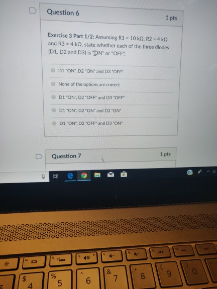 Solved Exercise 3 +10 V 01 R1 D2 D3 R2 R3 For the circuit | Chegg.com