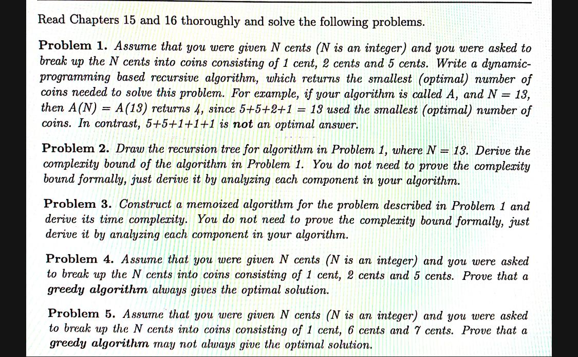 Solved Provide a mathematical proof for PROBLEM 1 ONLY. | Chegg.com