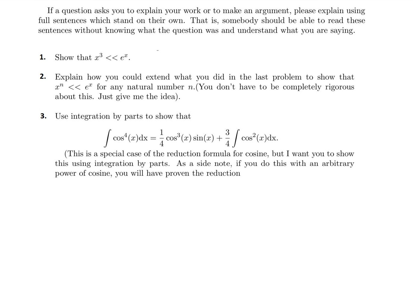 Solved If a question asks you to explain your work or to | Chegg.com