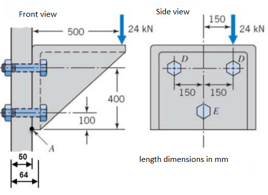 The L shaped part given in the figure is connected to | Chegg.com