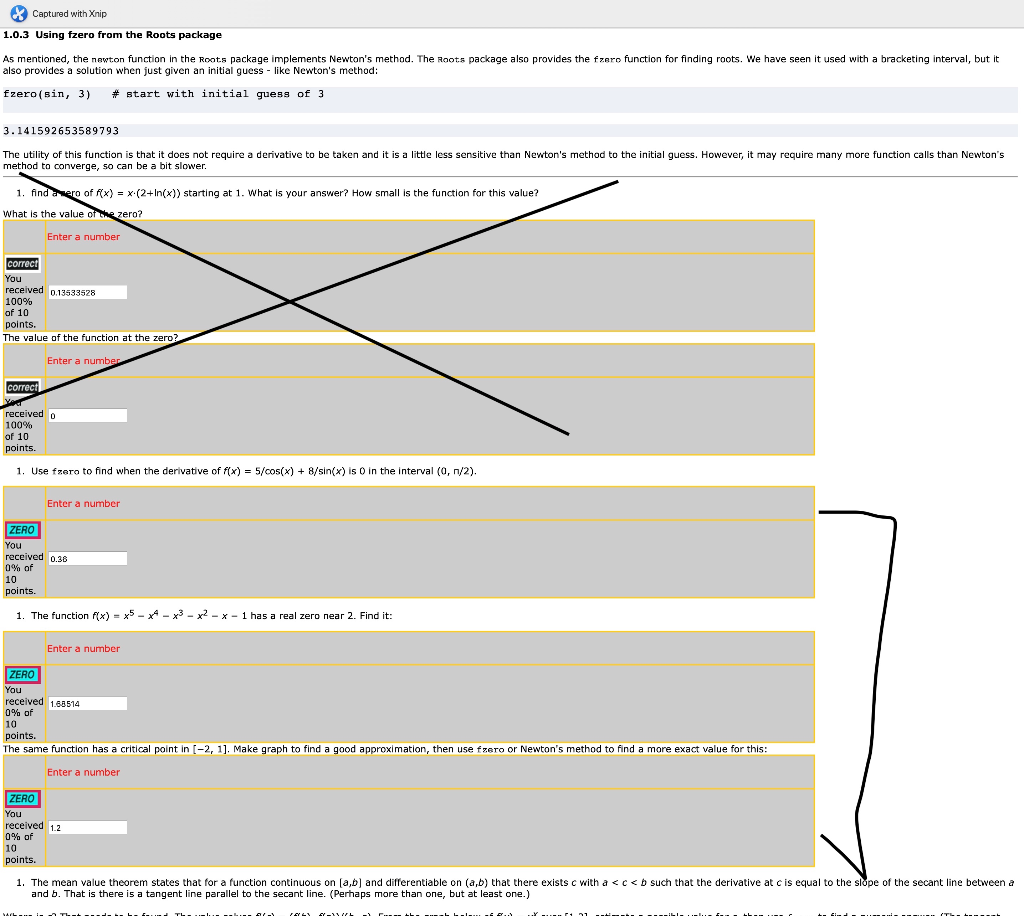 Solved 1. Use fzero to find when the derivative of f(x) = | Chegg.com