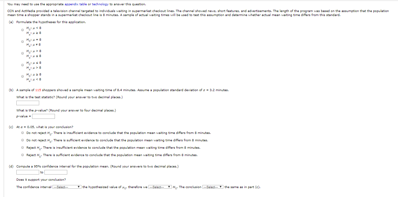 Solved You may need to use the appropriate appendix table or | Chegg.com