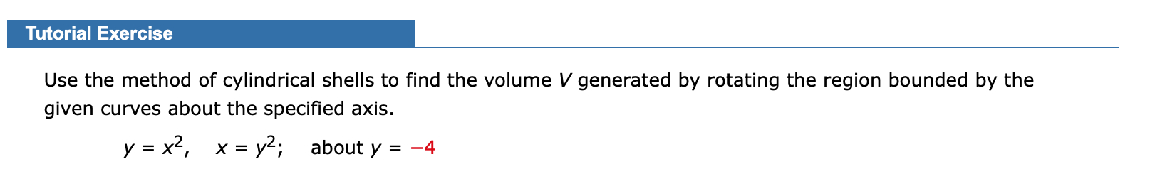 Solved Tutorial Exercise Use the method of cylindrical | Chegg.com