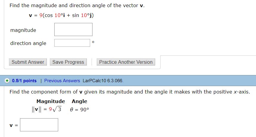 Solved Find the magnitude and direction angle of the vector | Chegg.com