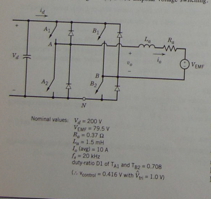 Solved 7-22 In a full-bridge dc-dc converter using PWM | Chegg.com