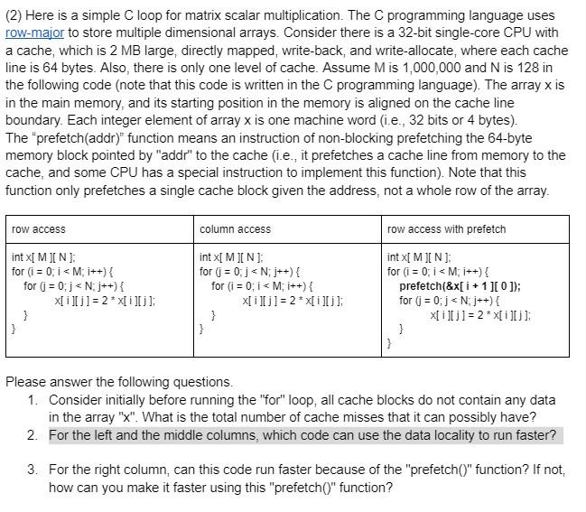 Solved For the left and the middle columns, which code can | Chegg.com