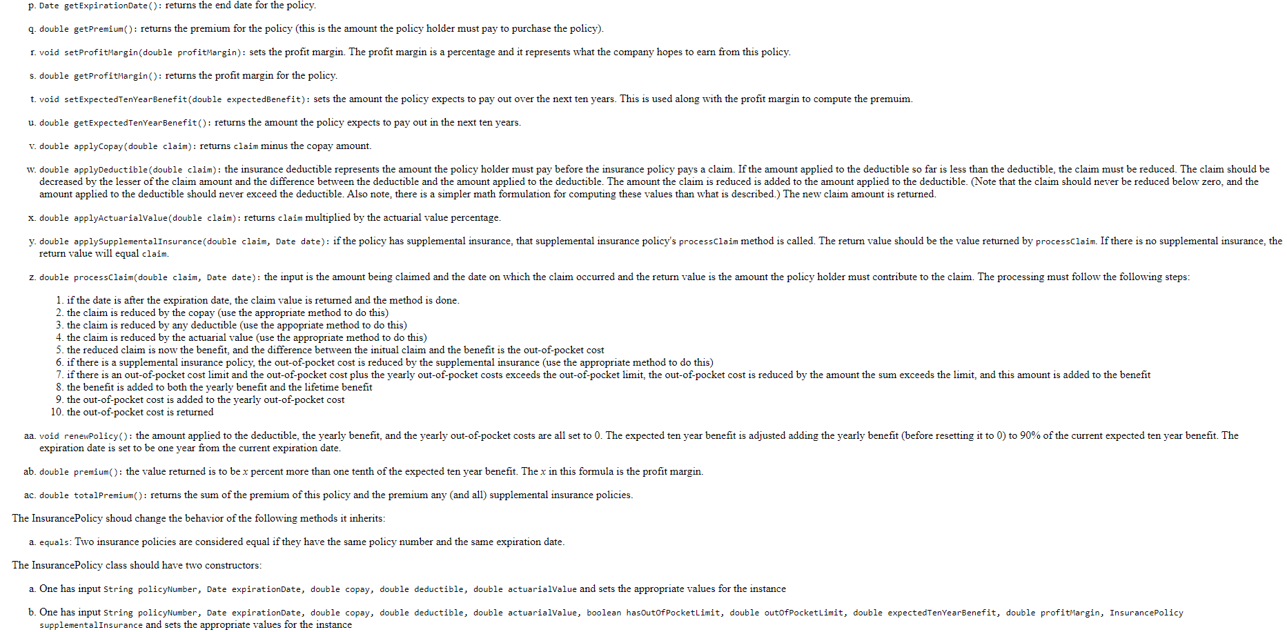 IV. Java Programming (60% of your grade) Guidelines | Chegg.com