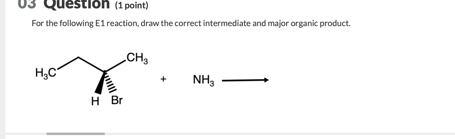 Solved For the following E1 reaction, draw the correct | Chegg.com