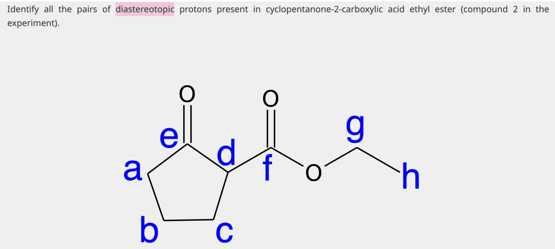 Solved what are the diastereotopic protons present in | Chegg.com