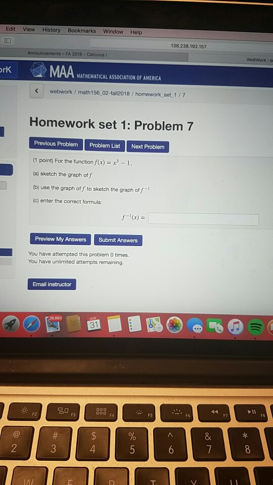 Solved Edit View History Bookmarks Window Help | Chegg.com