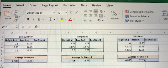 Solved Home Insert Draw Page Layout Formulas Data Review | Chegg.com