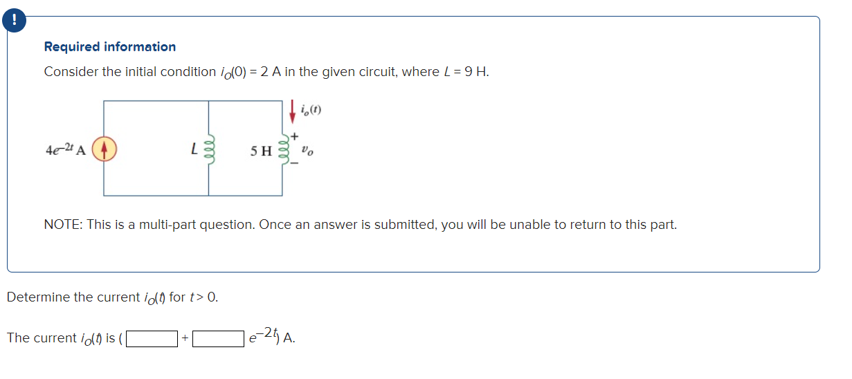 Solved Required information Consider the initial condition | Chegg.com