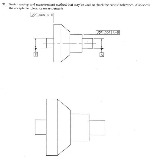 Solved 25. Show two ways to apply a circular runout | Chegg.com