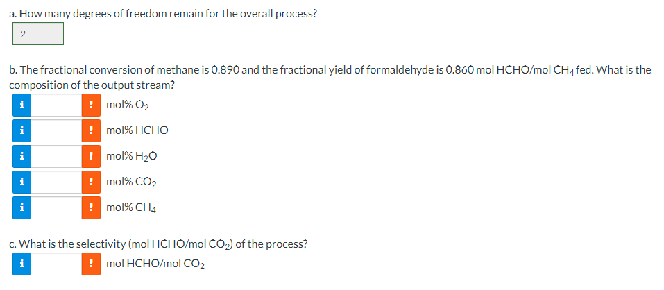 Solved Methane and oxygen react in the presence of a | Chegg.com