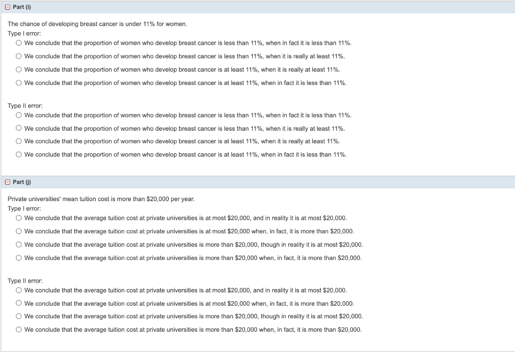 Solved State the Type I and Type II errors in complete | Chegg.com