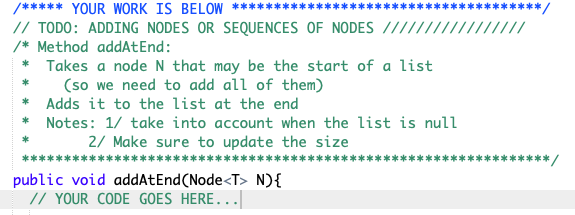 Solved public class LList { private Node head; private int | Chegg.com