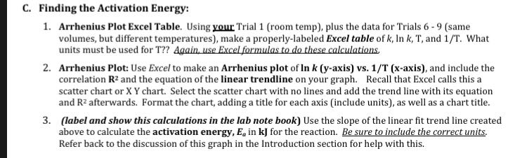 Finding the Activation Energy Problems: 1, 2, 3 | Chegg.com