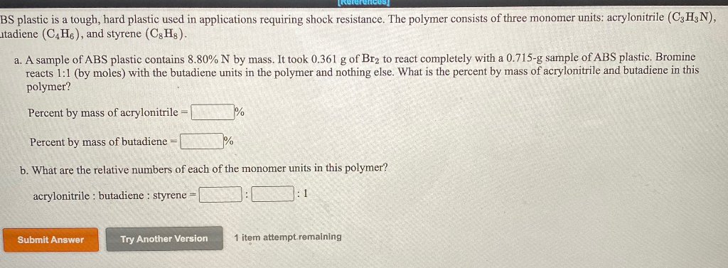 Solved References An Iron Ore Sample Contains Fe2o3