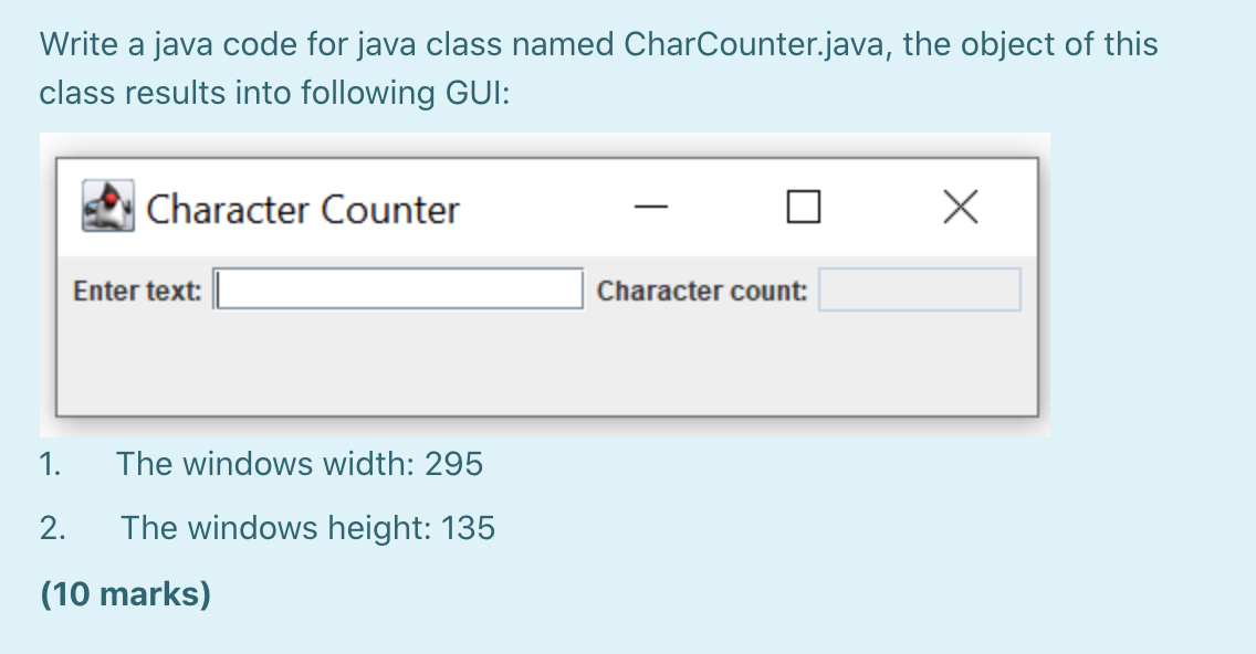 Solved Write a java code for java class named | Chegg.com