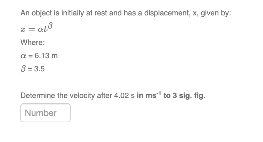 Solved An object is initially at rest and has a | Chegg.com