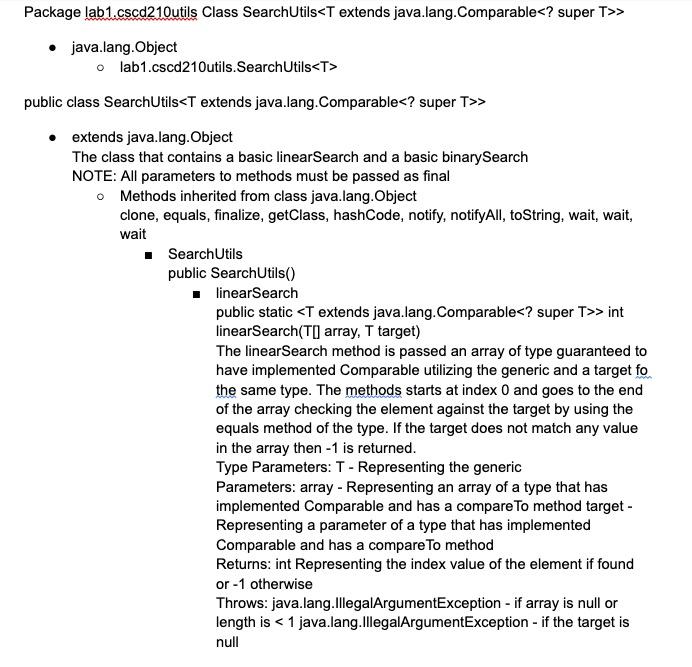 Solved Package lab1.cscd210methods Class CSCD210Lab1 Methods | Chegg.com