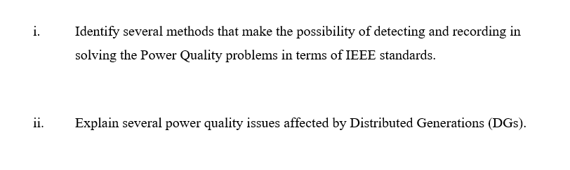 Solved i. Identify several methods that make the possibility | Chegg.com