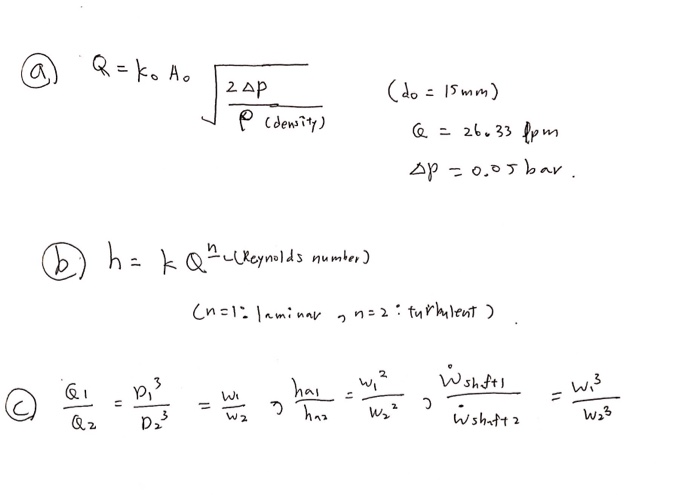 1. Determine the flow coefficient k0 according to the | Chegg.com