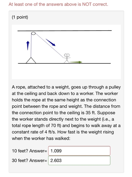 Solved At least one of the answers above is NOT correct. (1 | Chegg.com