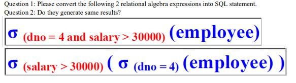 Solved Question 1: Please convert the following 2 relational | Chegg.com