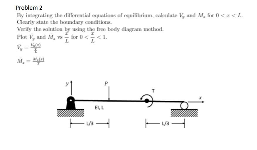 Solved Problem 2 By integrating the differential equations | Chegg.com