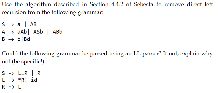 Solved Use The Algorithm Described In Section 442 Of 