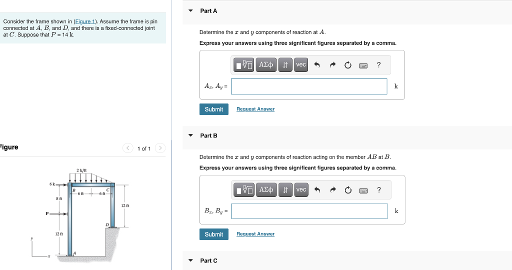 Solved Consider the frame shown in (Figure 1). Assume the | Chegg.com